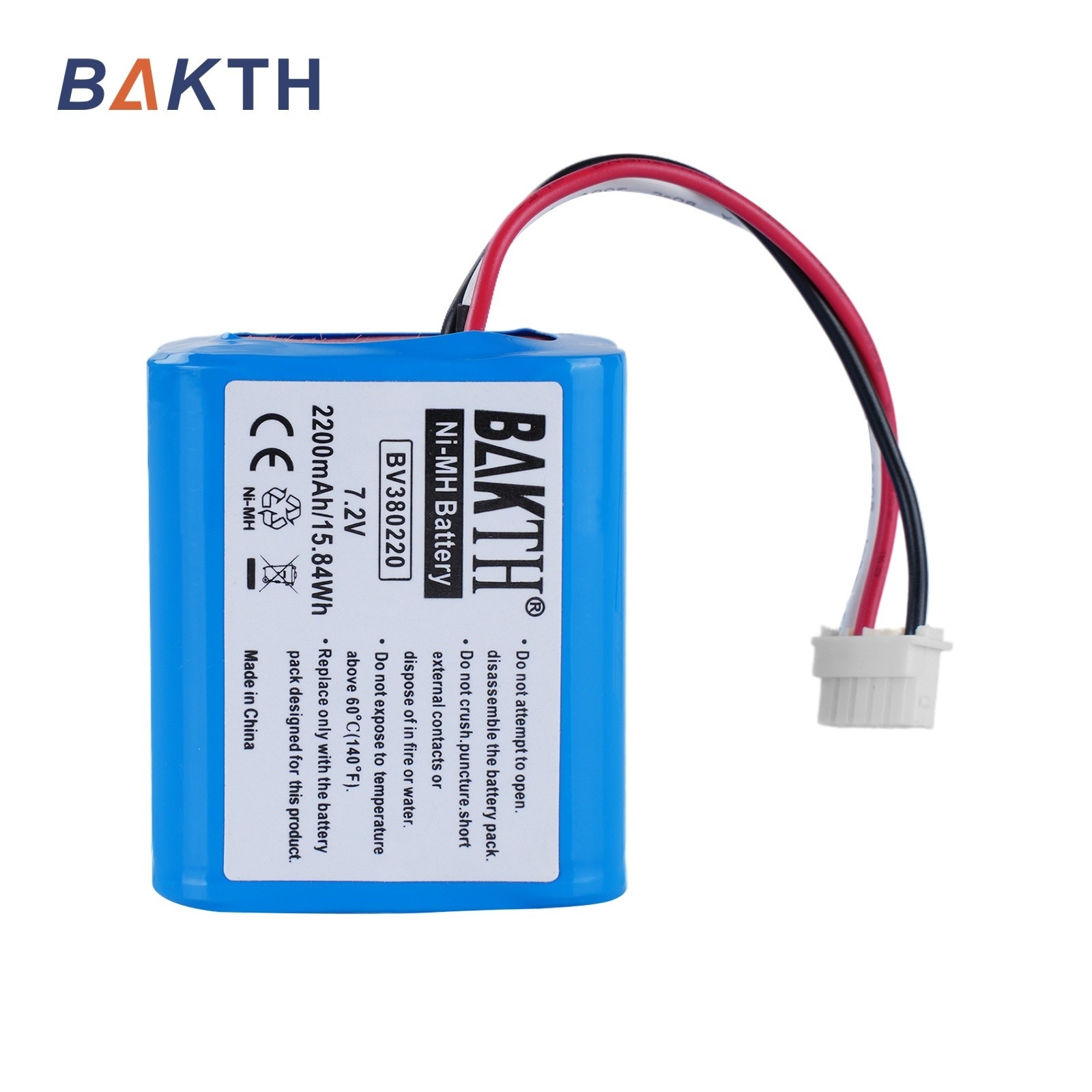 7.2V 2200mAh Ni-Mh Battery for Robotic Vacuum Cleaners